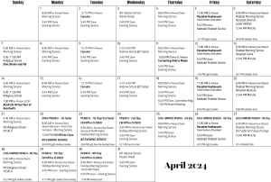 CBI Monthly Calendar of Services & Events | Congregation B'nai Israel